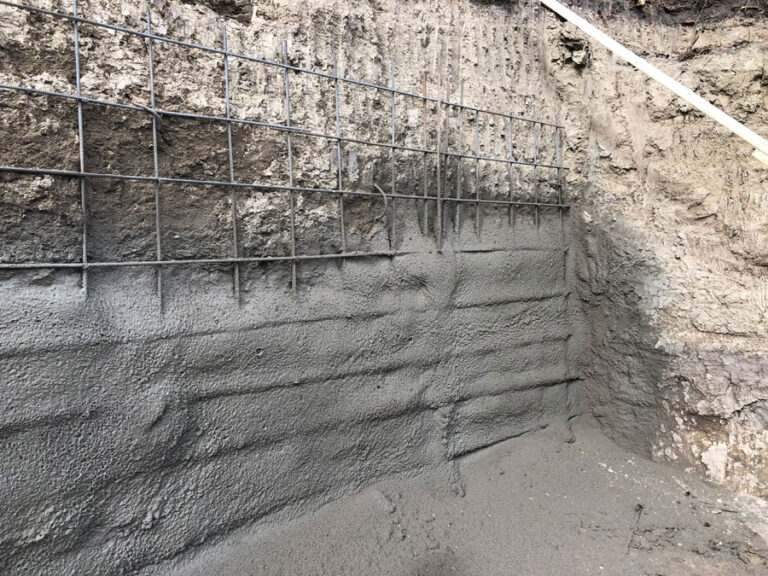 Shotcrete concrete service in Calgary